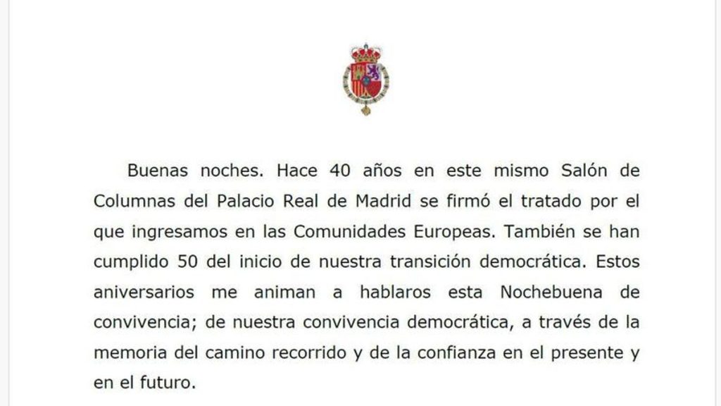 Lee aquí el discurso íntegro del rey – Adentroparati